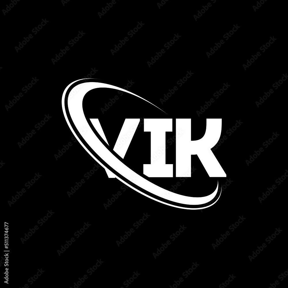VIK logo. VIK letter. VIK letter logo design. Initials VIK logo linked ...