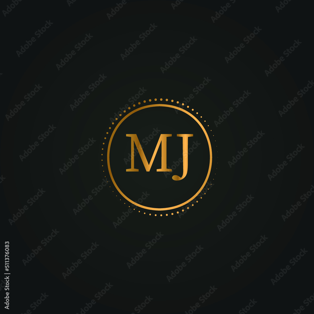 MJ letter design for logo and icon.MJ typography for technology ...