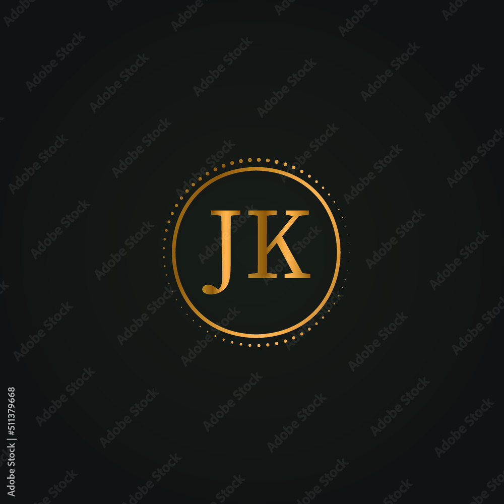 JK letter design for logo and icon.JK typography for technology, business and real estate brand ...