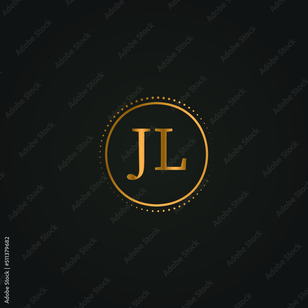 JL letter design for logo and icon.JL typography for technology ...
