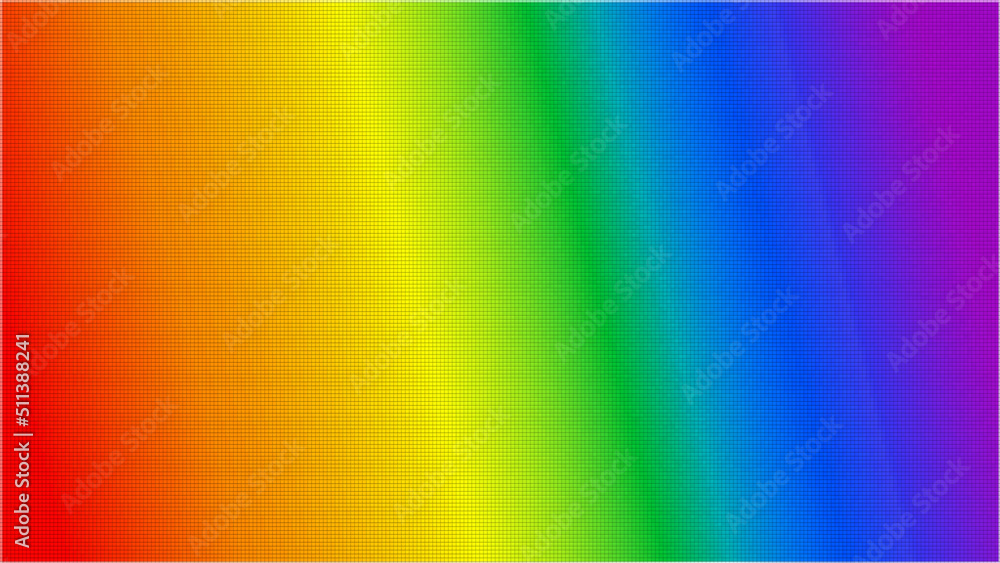 Background in the colors of the LGBT flag. Digital illustration. Red ...