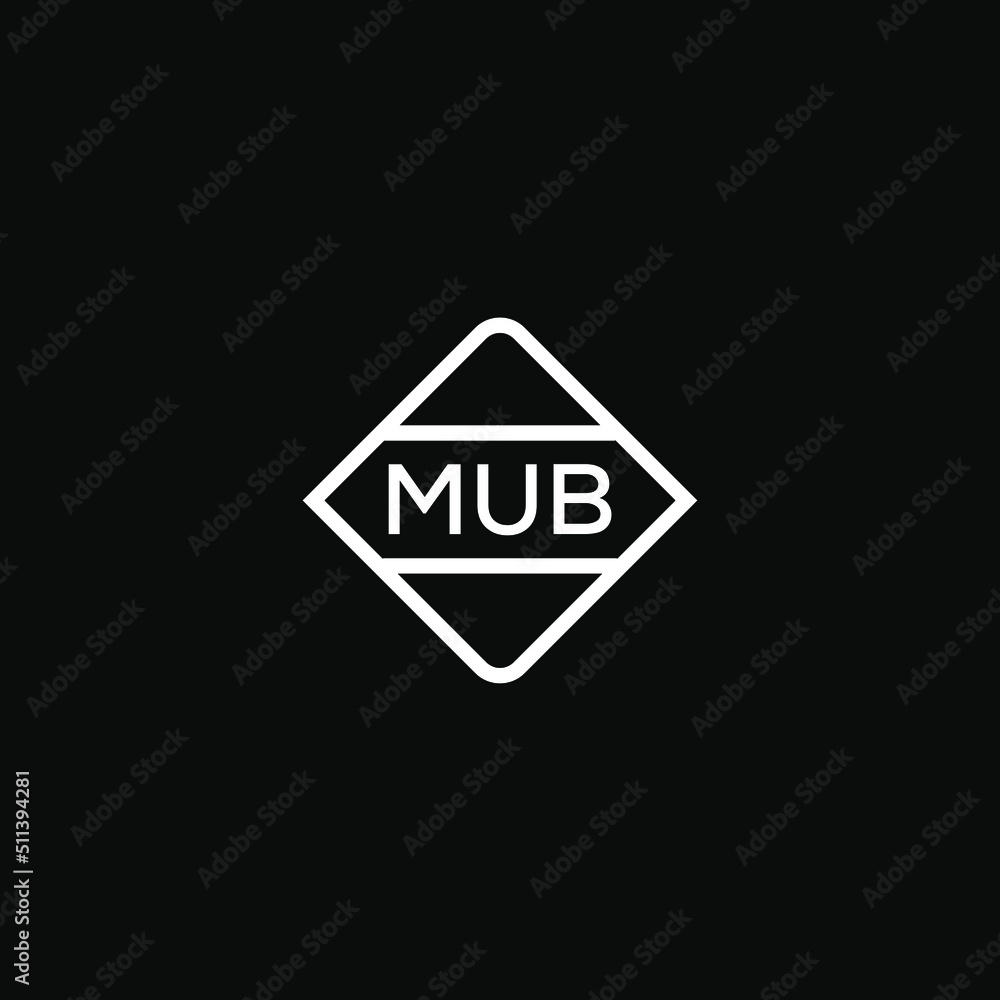 MUB letter design for logo and icon.MUB typography for technology ...
