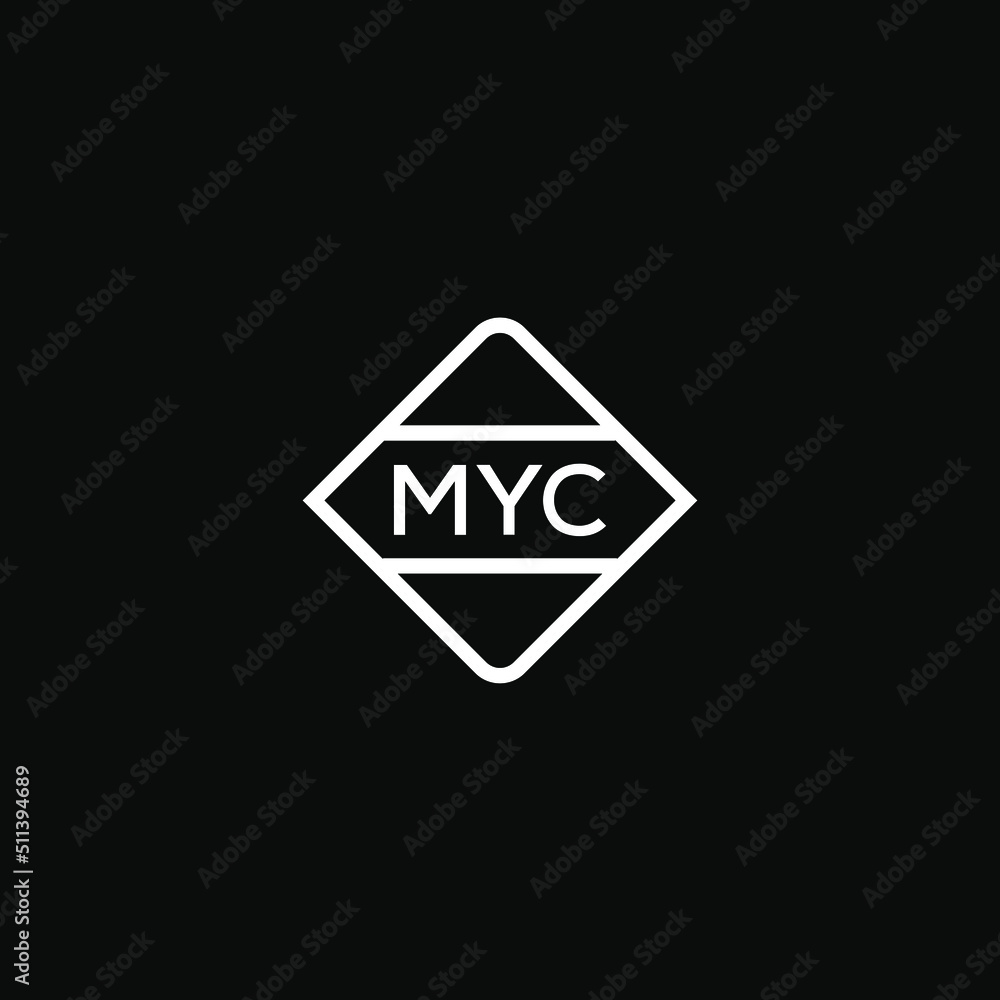 MYC letter design for logo and icon.MYC typography for technology ...
