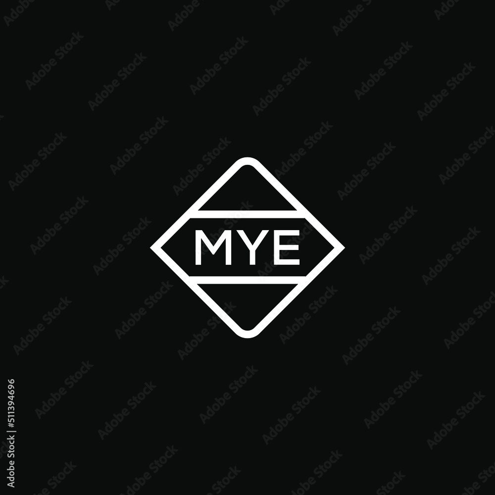 Vetor de MYE letter design for logo and icon.MYE typography for ...