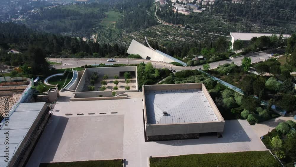 Yad Vashem Museum drone view, 2022 Yad Vashem is Israel's official ...