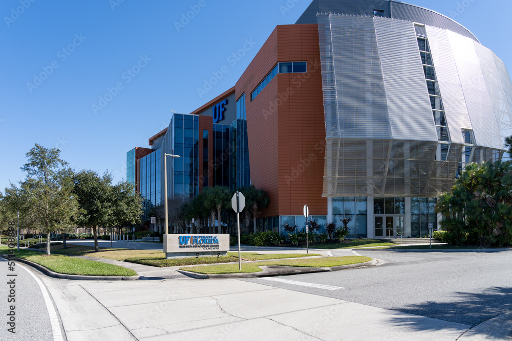 Orlando, Florida, USA- January 29, 2022: UF Academic Center building at ...