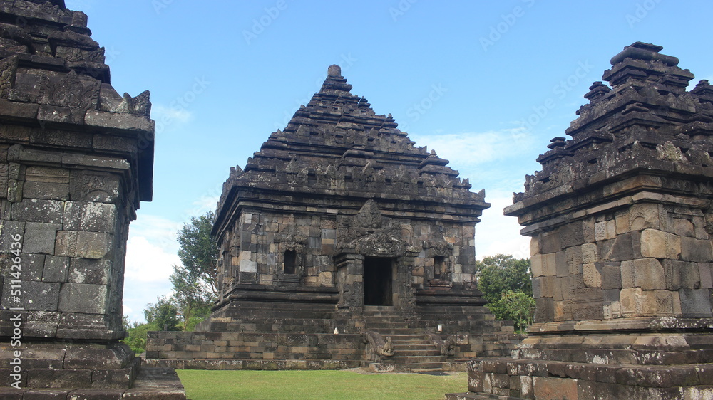 The exoticism of the architecture of the Ijo temple in Yogyakarta, the ...