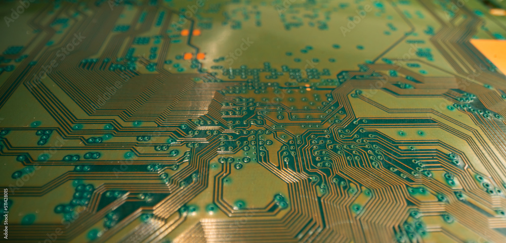 Circuit board background. Electronic circuit board texture. Computer ...