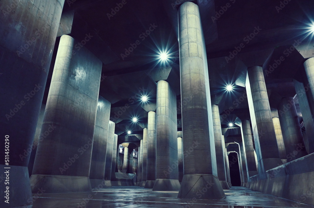 Beautiful underground temple in Japan Stock Photo | Adobe Stock