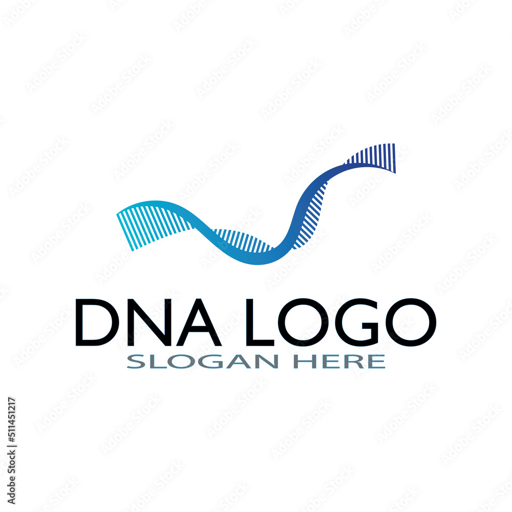 DNA vector logo design template.modern medical logotype.laboratory ...
