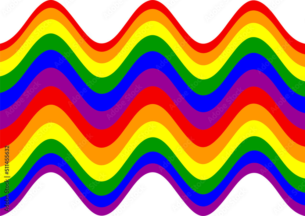 Rainbow liquify wave. Pride flag. Symbol of the LGBT Stock Vector ...