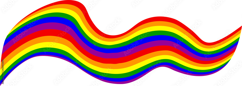 Rainbow liquify wave. Pride flag. Symbol of the LGBT Stock Vector ...