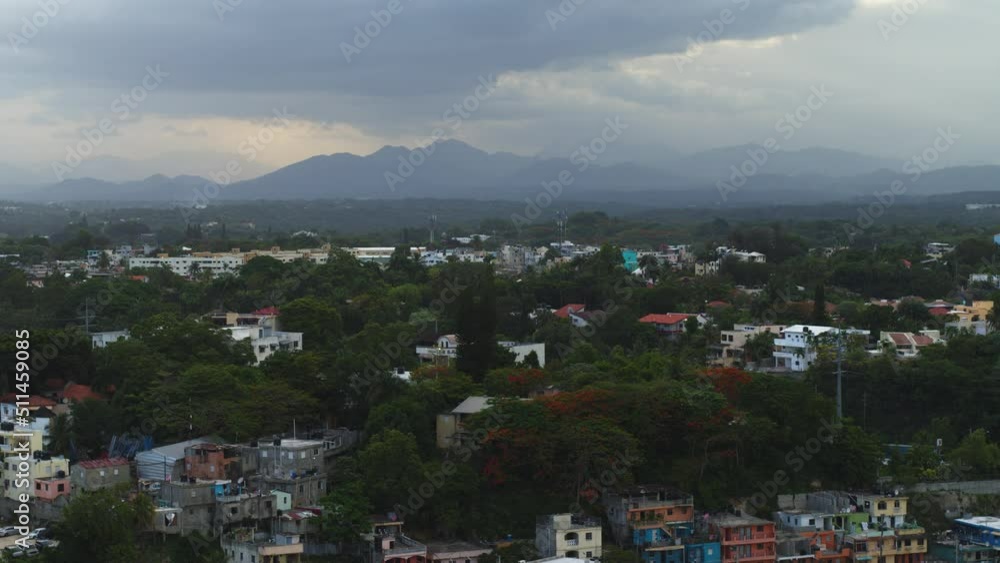 Dominican slums are buried in tropical trees. The beauty of the wild ...