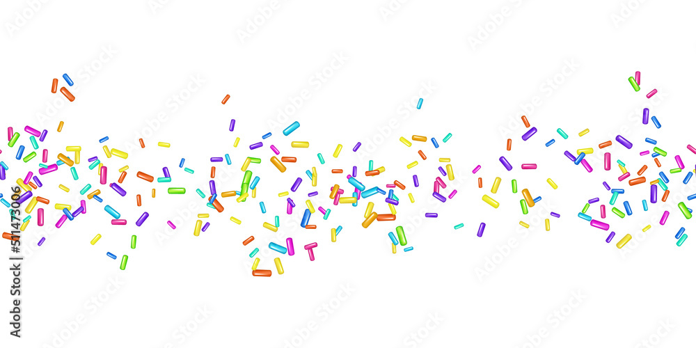 Sprinkle realistic with grains of desserts. Seamless pattern bright ...