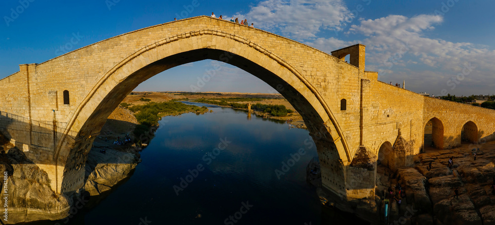 Malabadi Bridge, located within the borders of Silvan District of ...