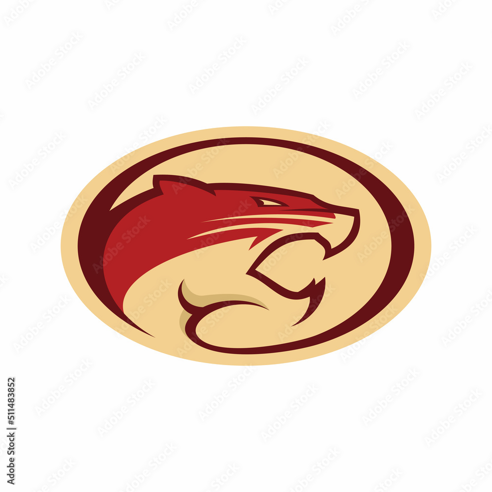 puma circle logo design Stock Vector | Adobe Stock