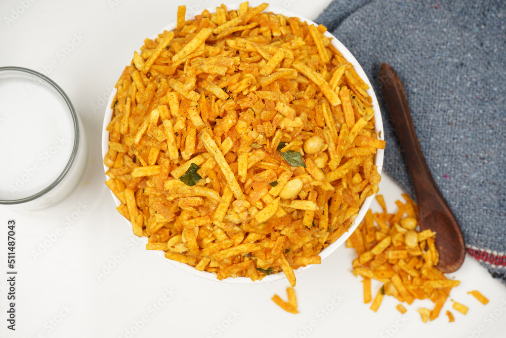 Mixture Namkeen Also Known as Chivda, Farsan, Chivda Stock Photo ...