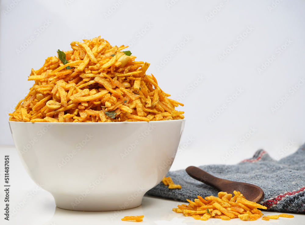 Mixture Namkeen Also Known as Chivda, Farsan, Chivda Stock Photo ...