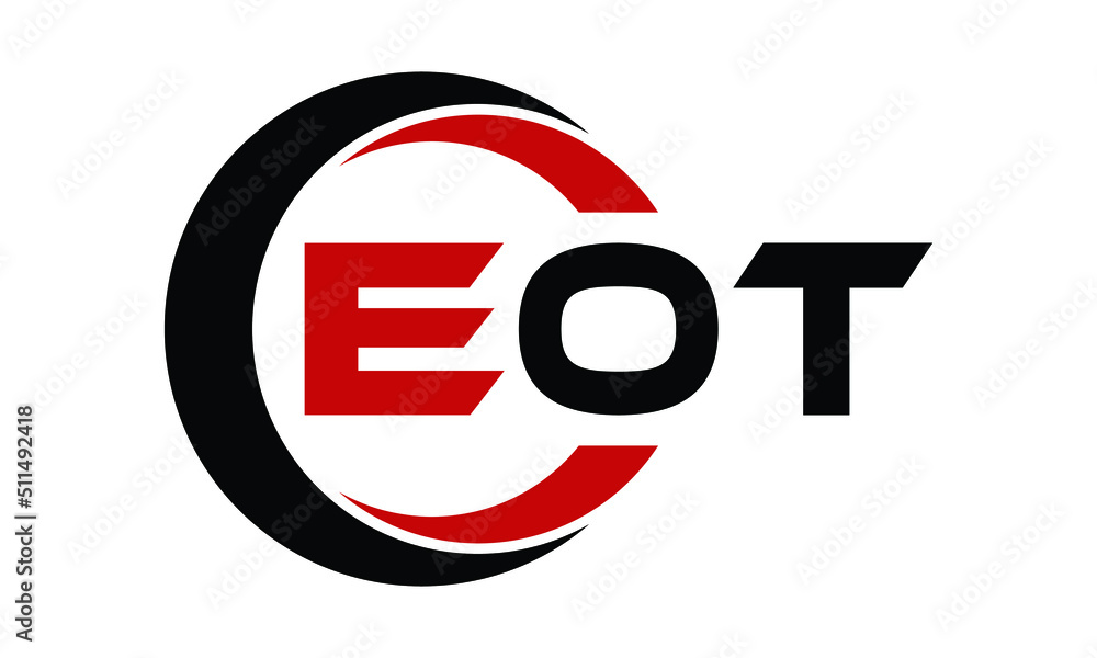 EOT three letter swoosh logo design vector template | monogram logo ...