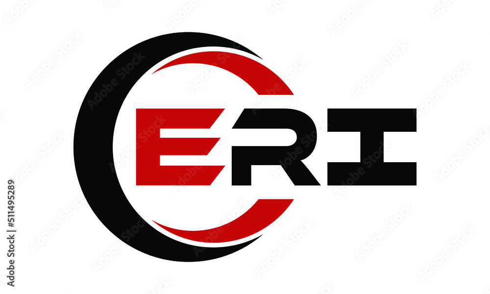ERI three letter swoosh logo design vector template | monogram logo ...