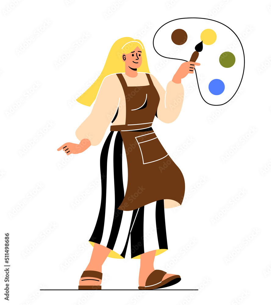 MBTI person concept. Myers Briggs personality typology. Young girl with ...