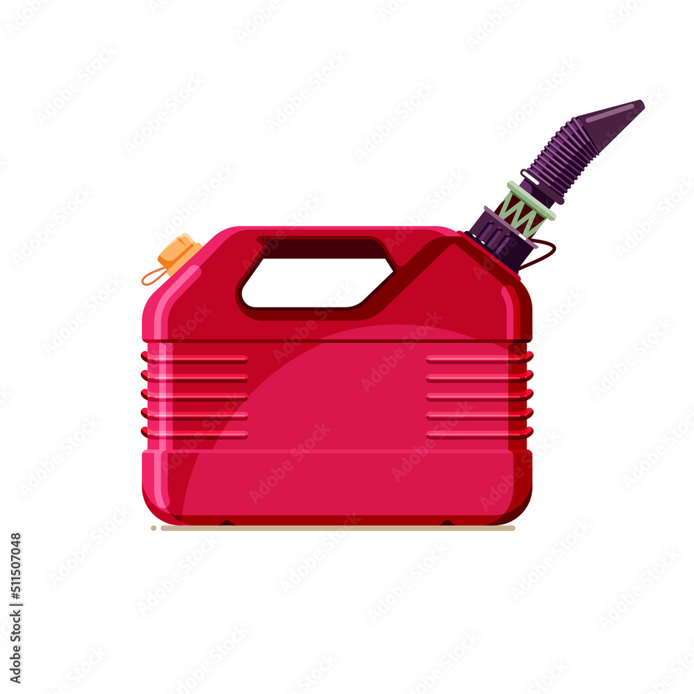 Colorful plastic gasoline container integrated carrying handle and cap ...