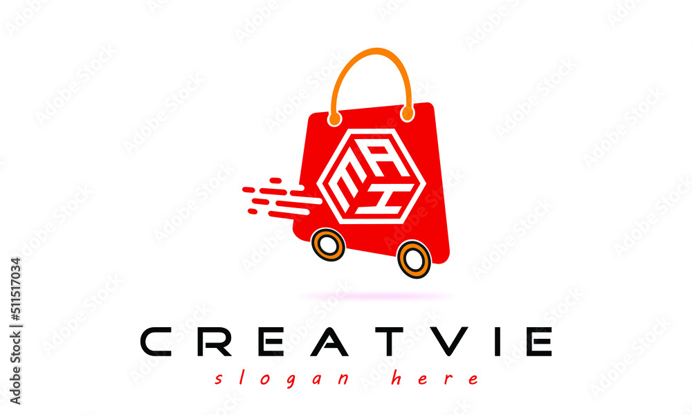 EAH three letter e- Commerce logo design vector template | monogram ...