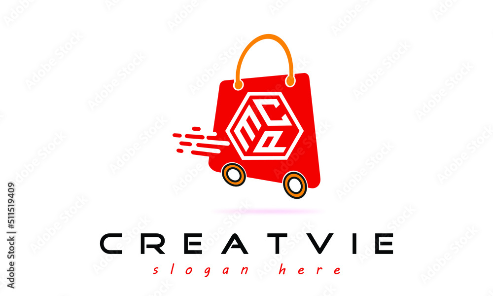 ECP three letter e- Commerce logo design vector template | monogram ...