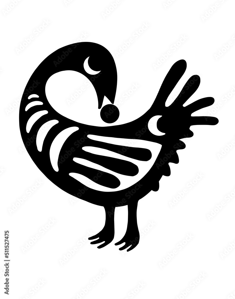 Sankofa Bird Stock Illustration | Adobe Stock
