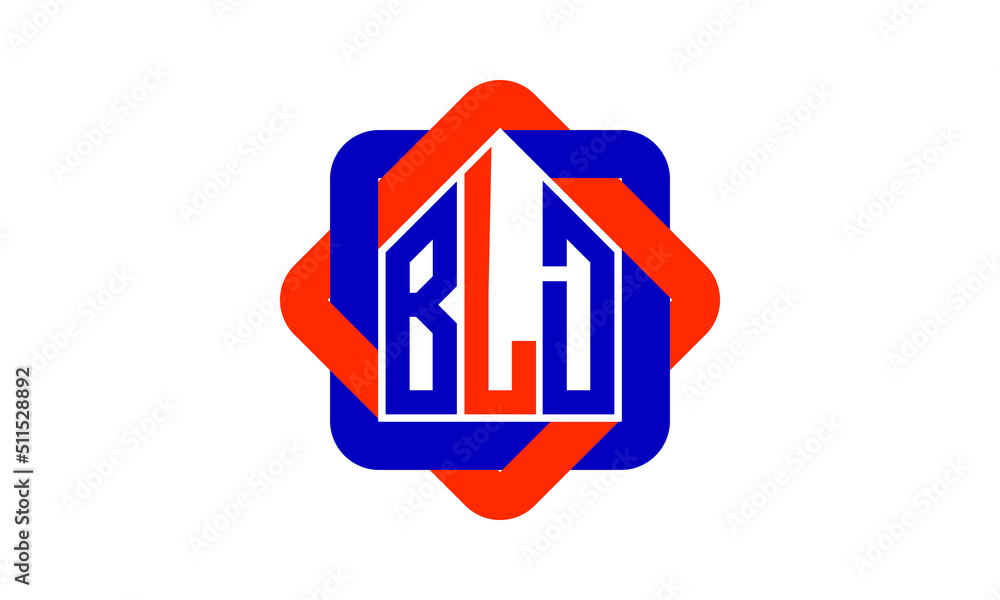 BLD three letter real estate logo with home icon logo design vector template | construction logo ...