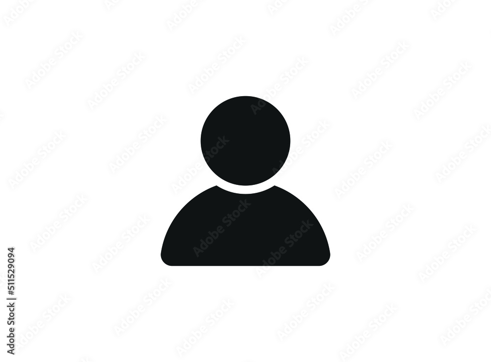 User Icon in trendy flat style isolated on white background. Stock ...