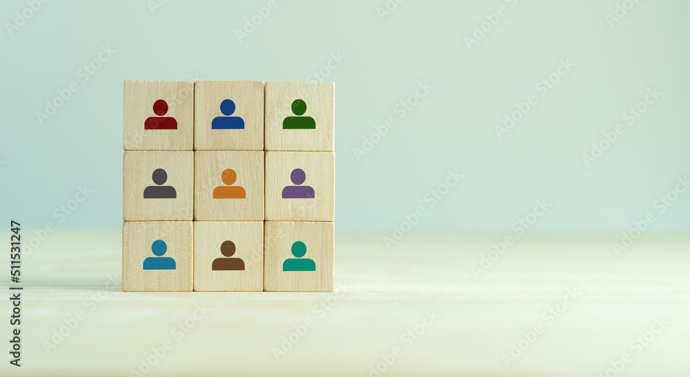 Team building and diversity concept. Work collaboration for achieving ...