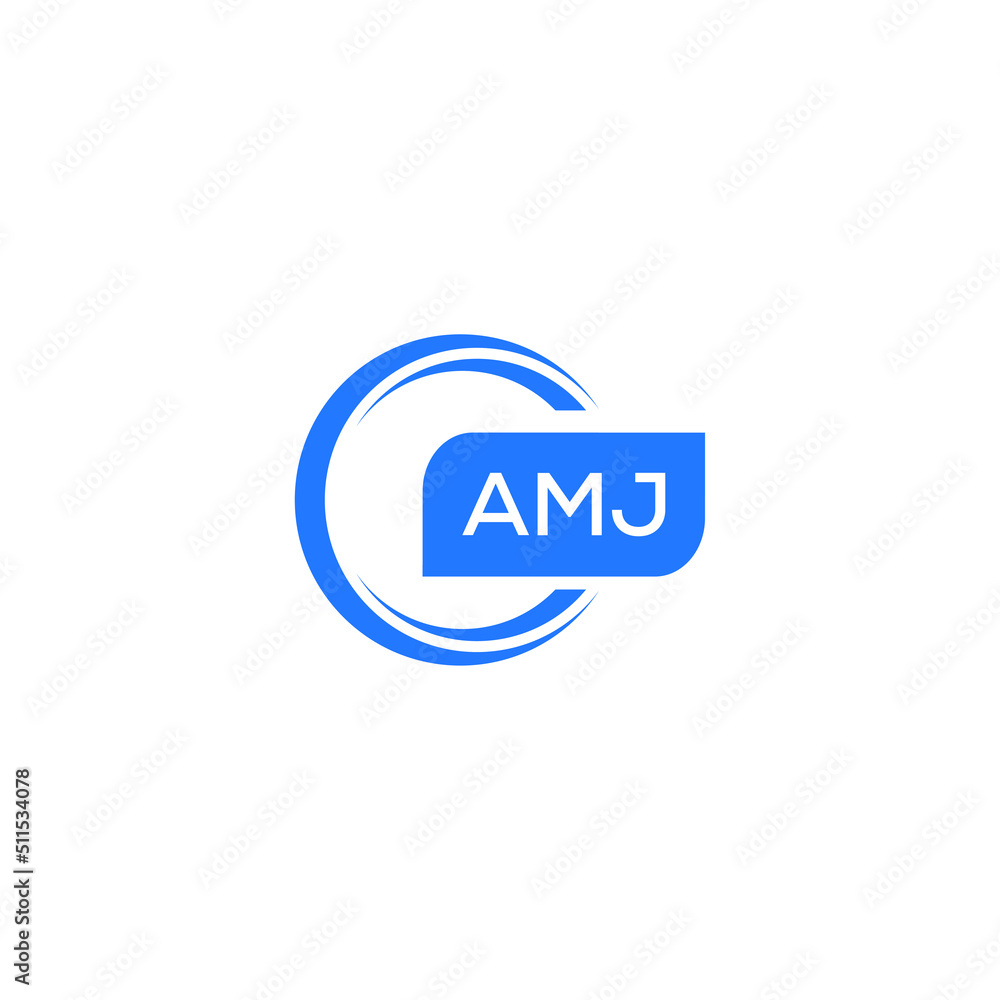 AMJ letter design for logo and icon.AMJ typography for technology ...