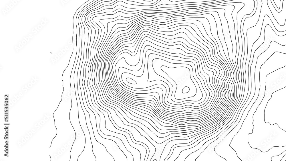 Topographic map contour background. Topo map with elevation. Contour ...