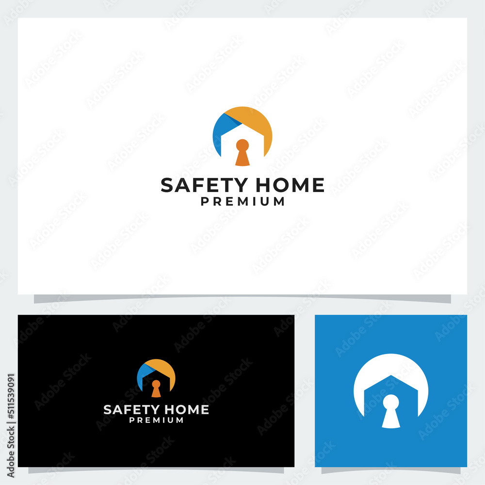 Home key logo design template vector illustration Stock-Vektorgrafik ...