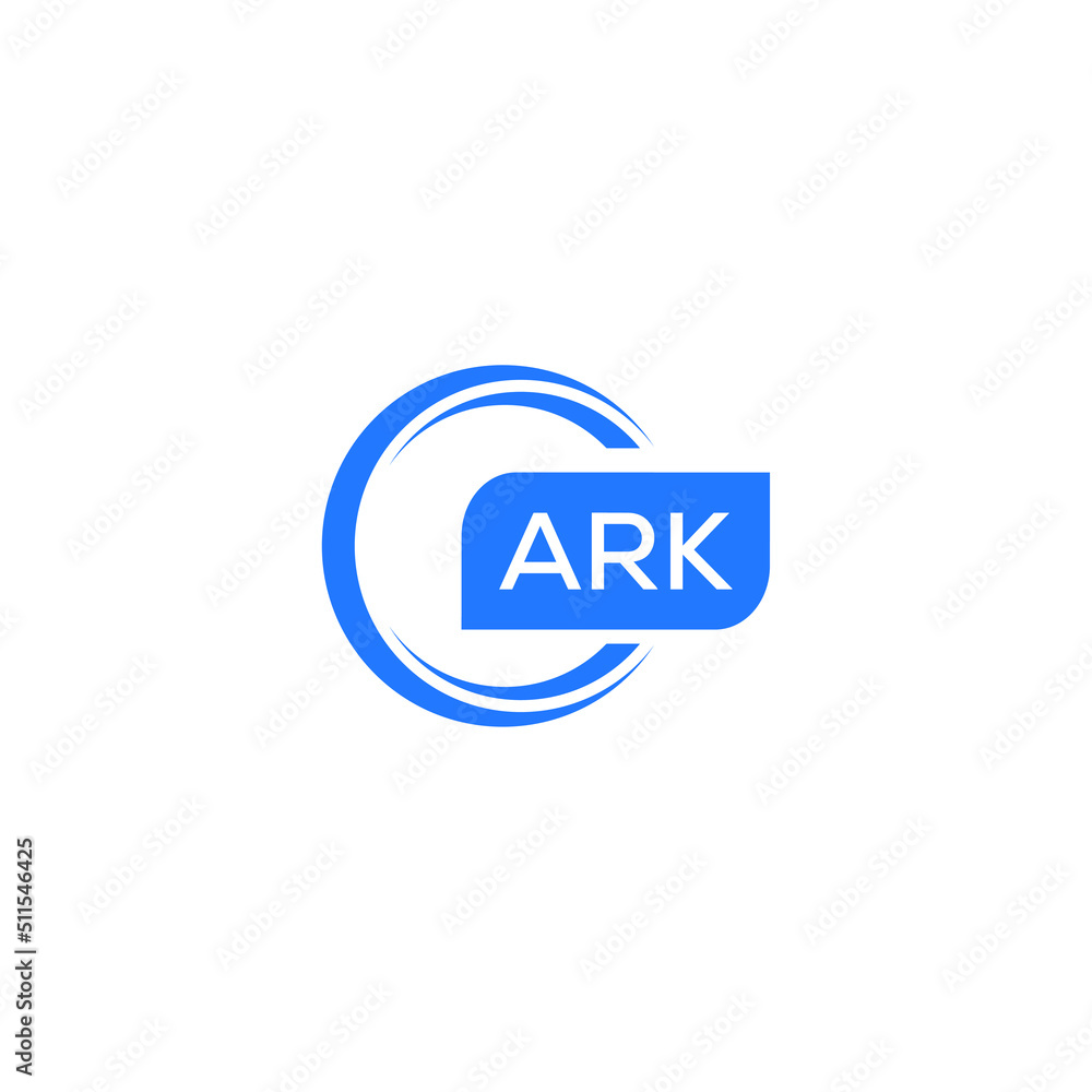 ARK letter design for logo and icon.ARK typography for technology ...