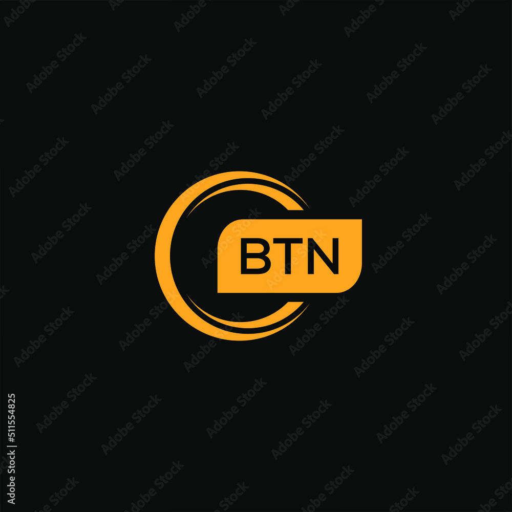 BTN letter design for logo and icon.BTN typography for technology ...