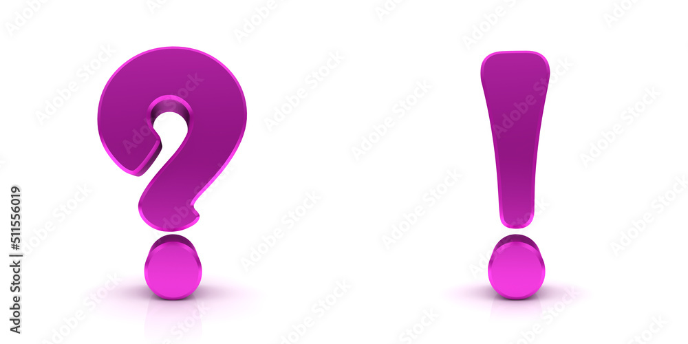 Question mark interrogation point exclamation mark pink Stock ...