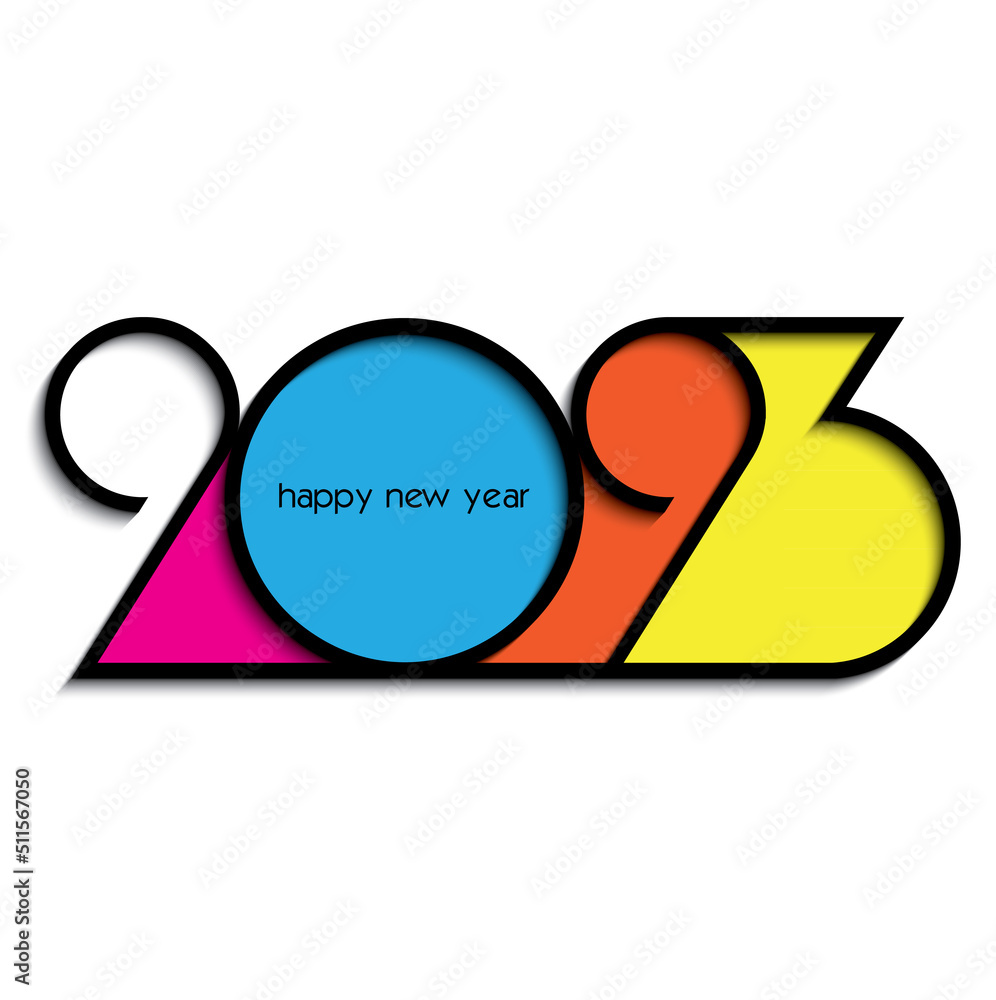 2023 new year creative design. Cover of card for 2023 Design for your ...