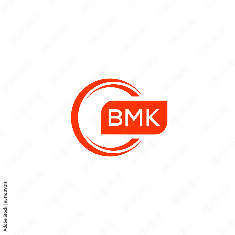 BMK letter design for logo and icon.BMK typography for technology ...