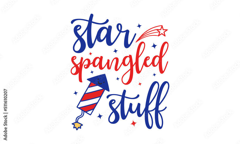 Vetor de star spangled stuff - 4th of July Svg vector Illustration ...