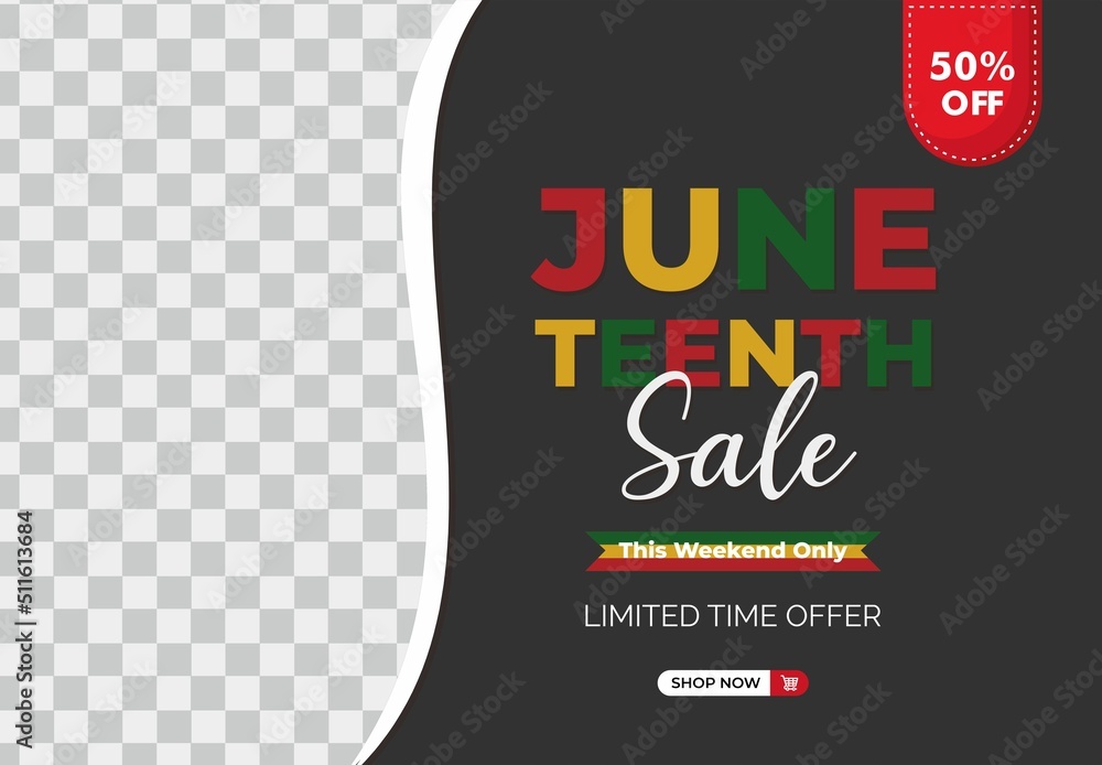 Social media post template for Juneteenth day, Celebration freedom ...