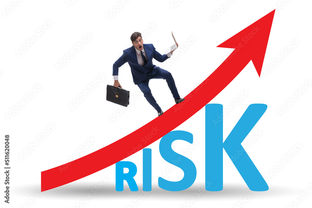 Risk increase concept in management Stock Photo | Adobe Stock