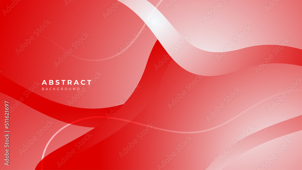 Red abstract background with white geometric shapes Stock Vector ...