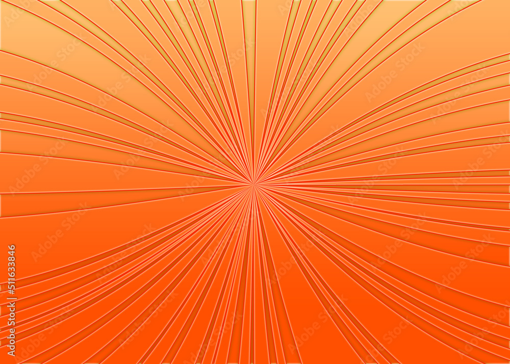 abstract orange background, abstract background with rays, abstract ...