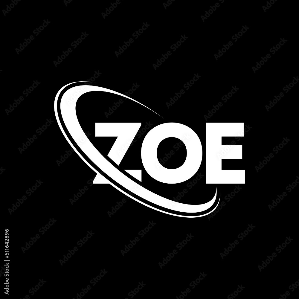 ZOE logo. ZOE letter. ZOE letter logo design. Initials ZOE logo linked ...