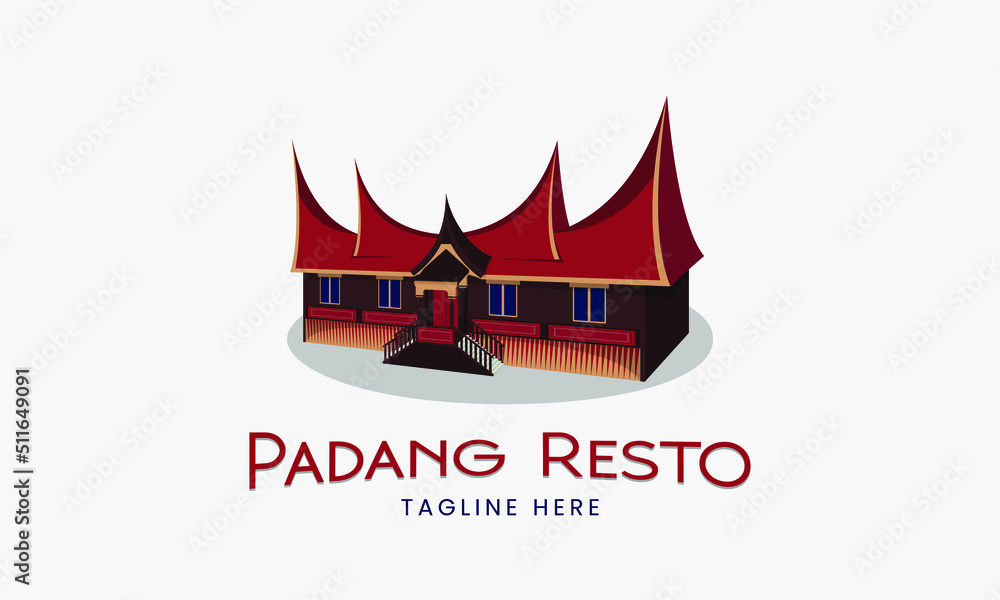 Rumah makan padang logo, Padang food restaurant logo, Restaurant Padang ...