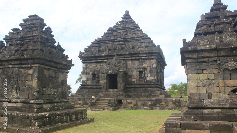 The exoticism of the architecture of the Ijo temple in Yogyakarta, the ...