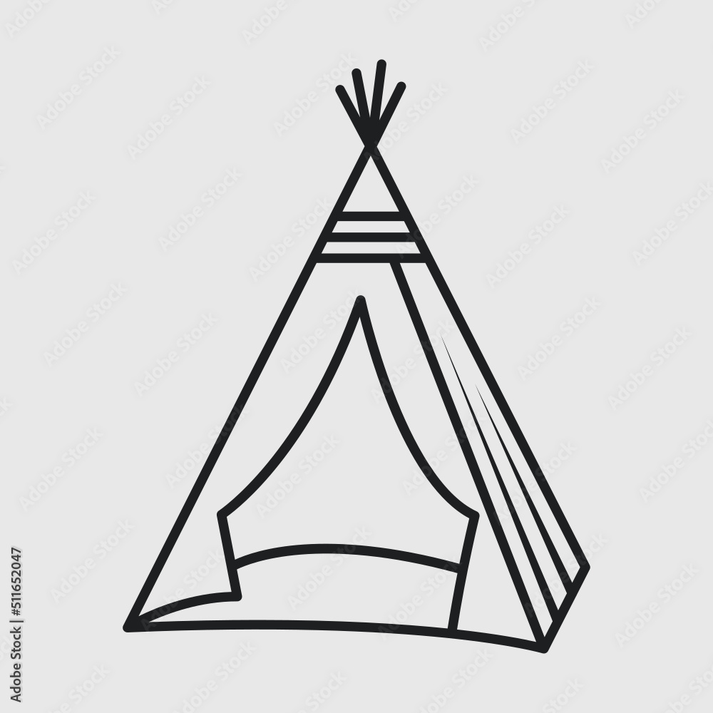 Tipi Outline SVG Bundle, Native American Svg, Teepee Svg, Tent Svg ...