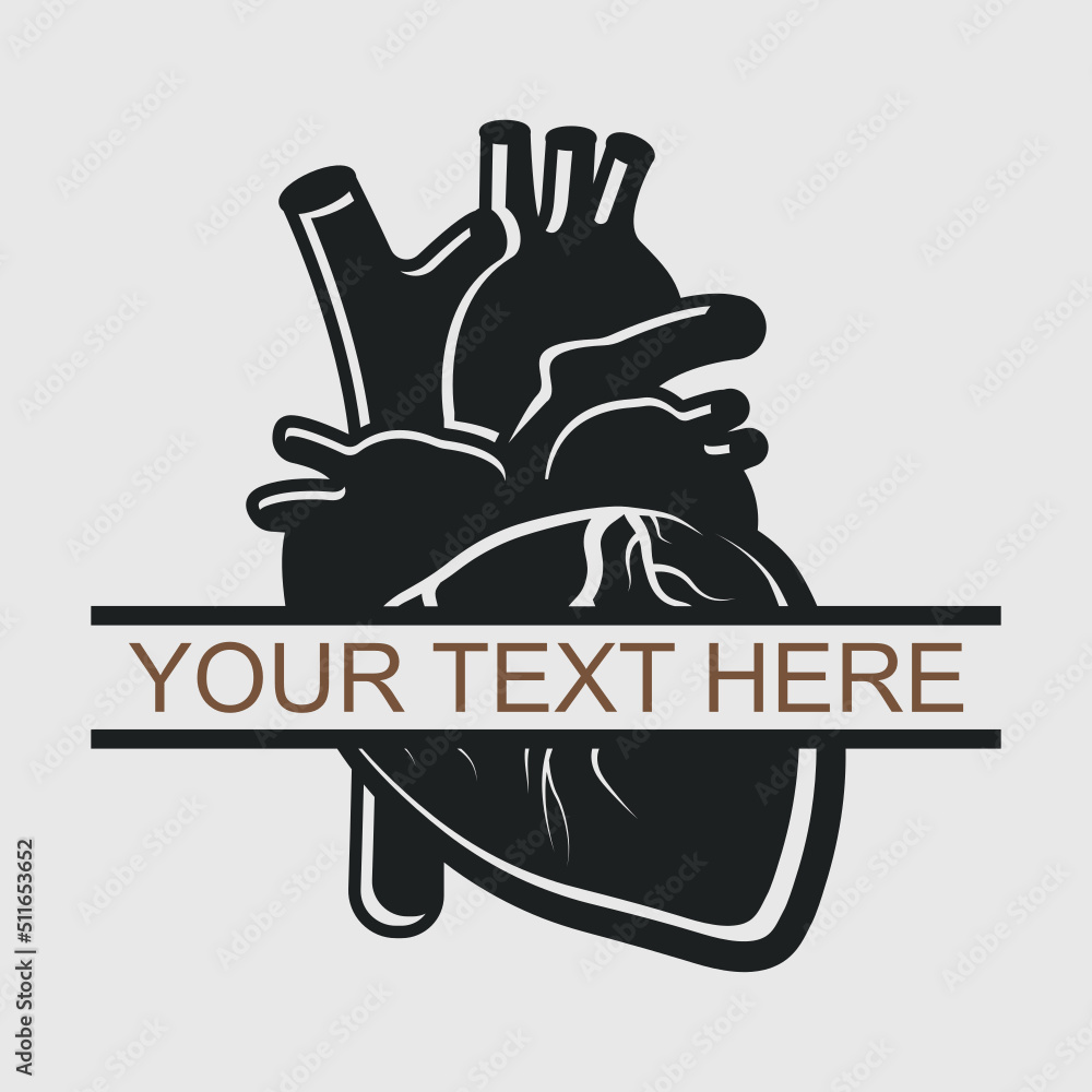 Realistic Heart SVG Bundle Cut File, Anatomical Heart Svg, Cardiology ...